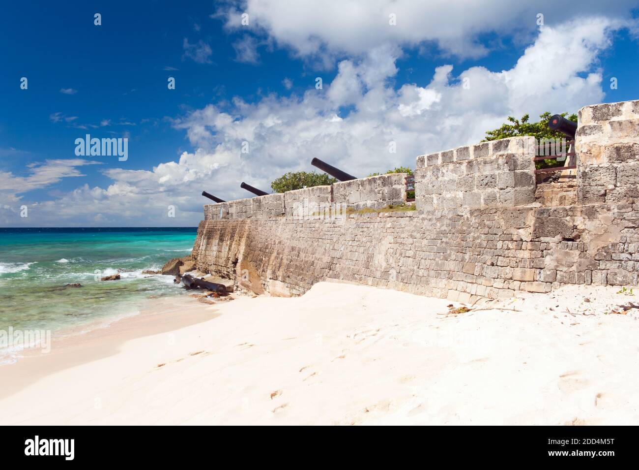 Needham's Point is a medieval fortification with cannons on the ...