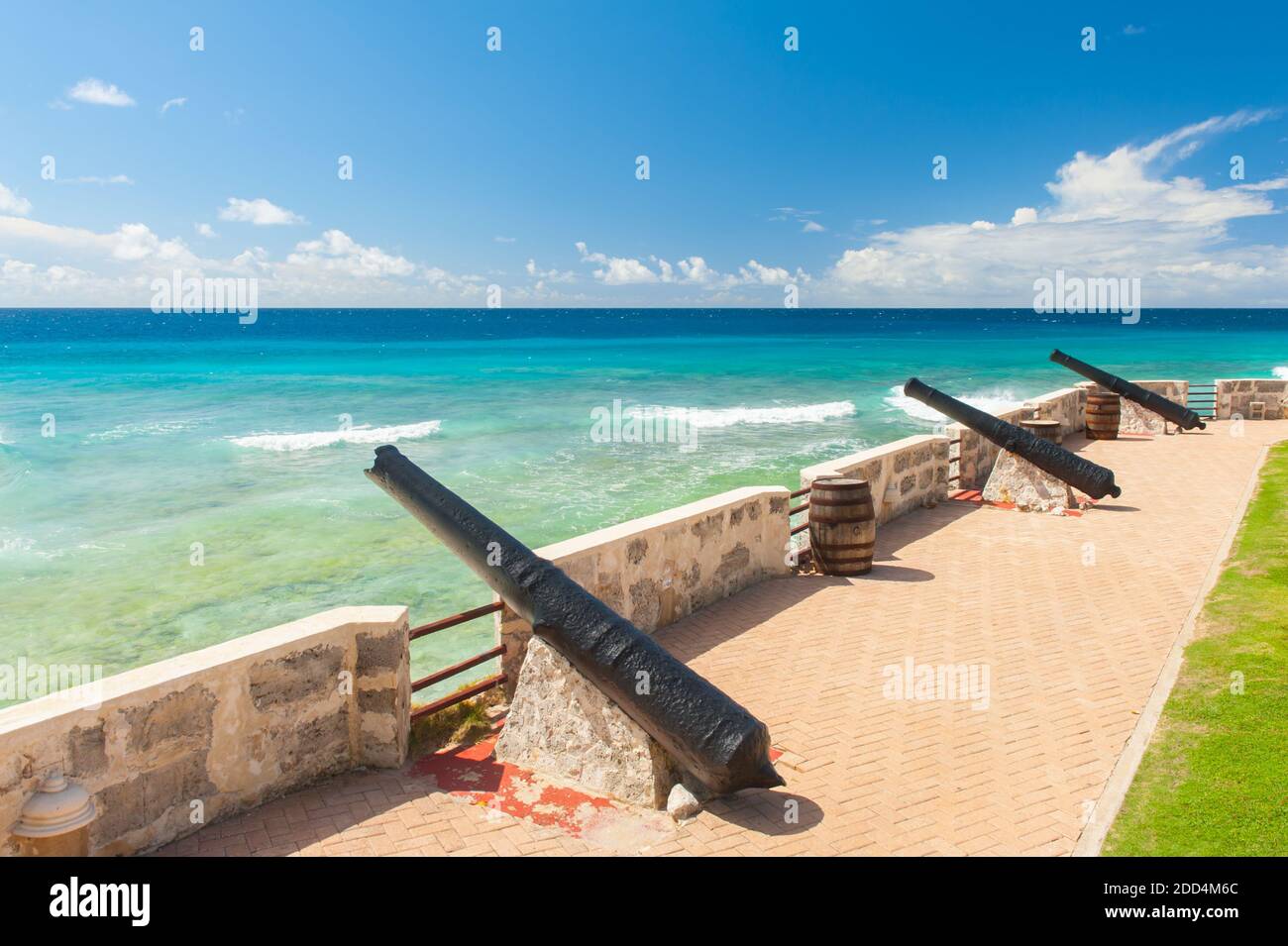 Needham's Point is a medieval fortification with cannons on the ...