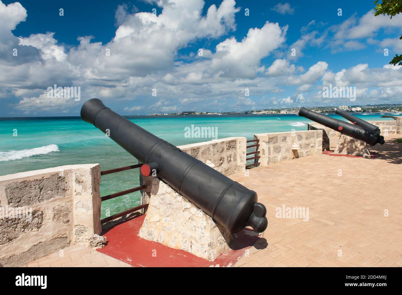 Needham's Point is a medieval fortification with cannons on the ...