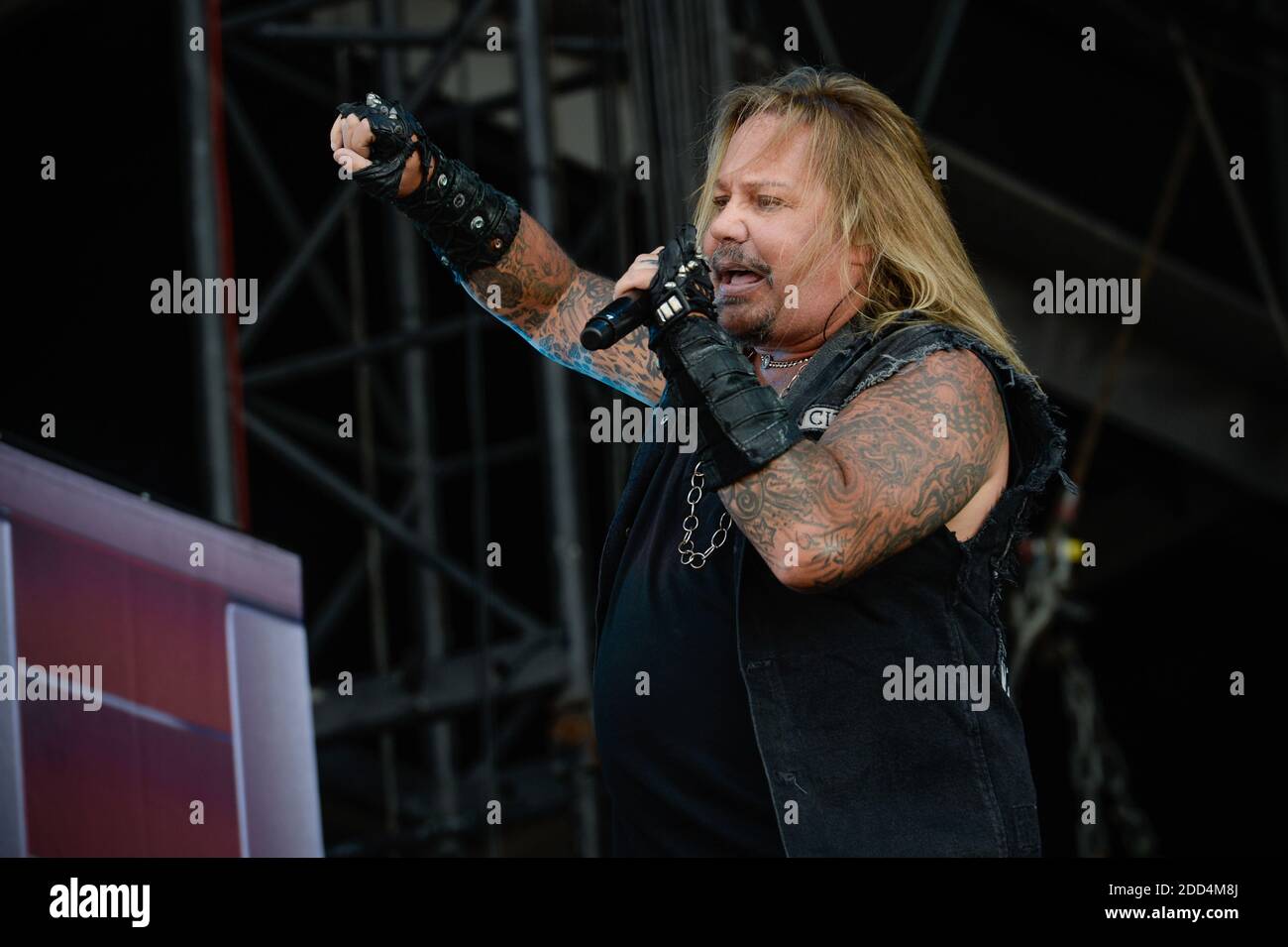 Vince Neil former Motley Crue singer performing live on stage during ...