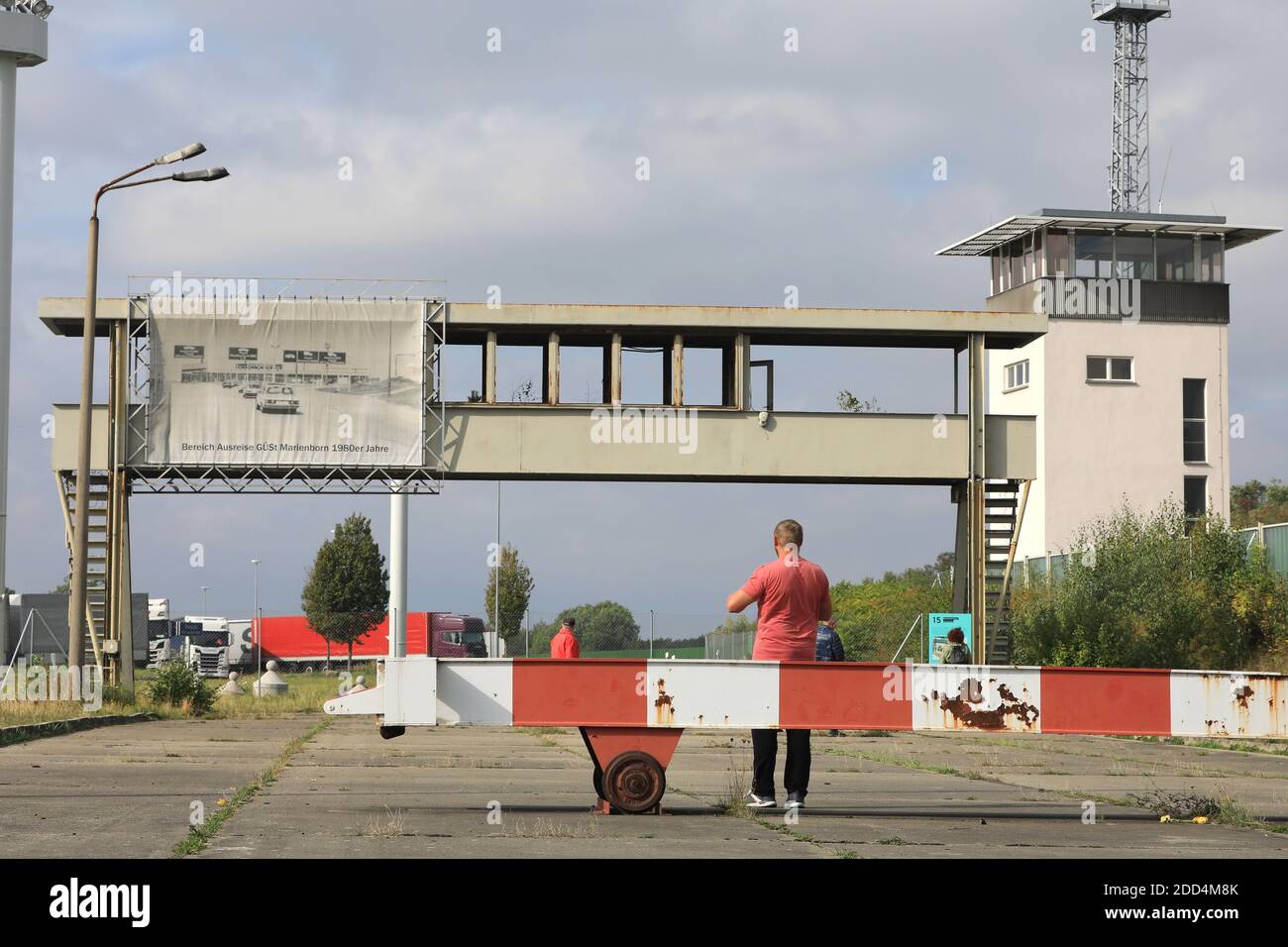 Marienborn, Germany. 03rd Oct, 2020. View of the former border crossing ...