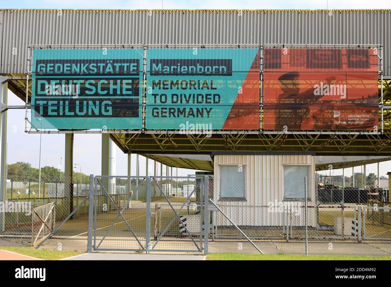Marienborn, Germany. 03rd Oct, 2020. View of the former border crossing ...