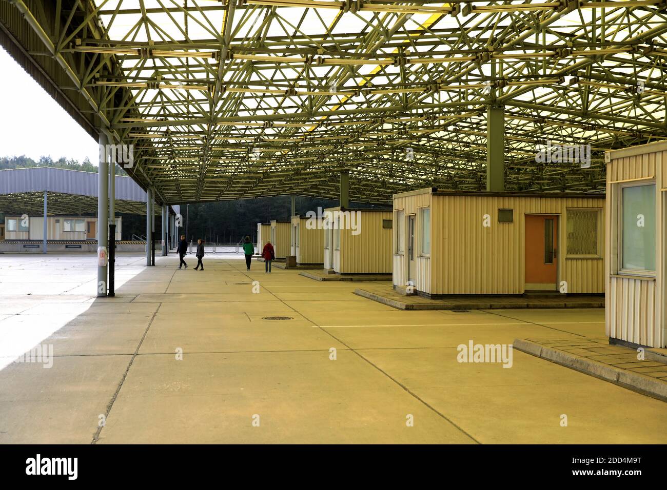 Marienborn, Germany. 03rd Oct, 2020. View of the former border crossing ...