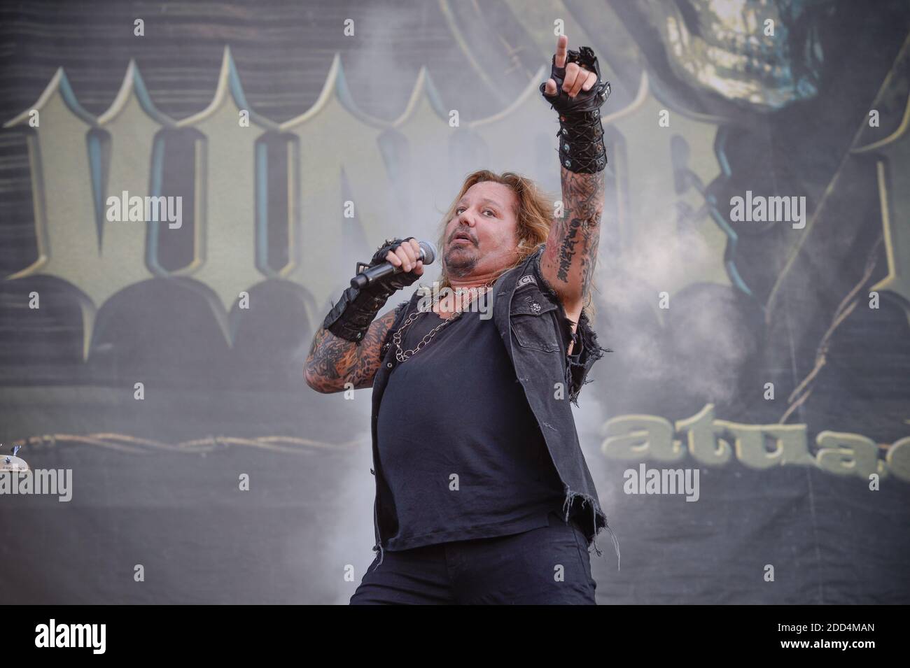 Vince Neil former Motley Crue singer performing live on stage during ...
