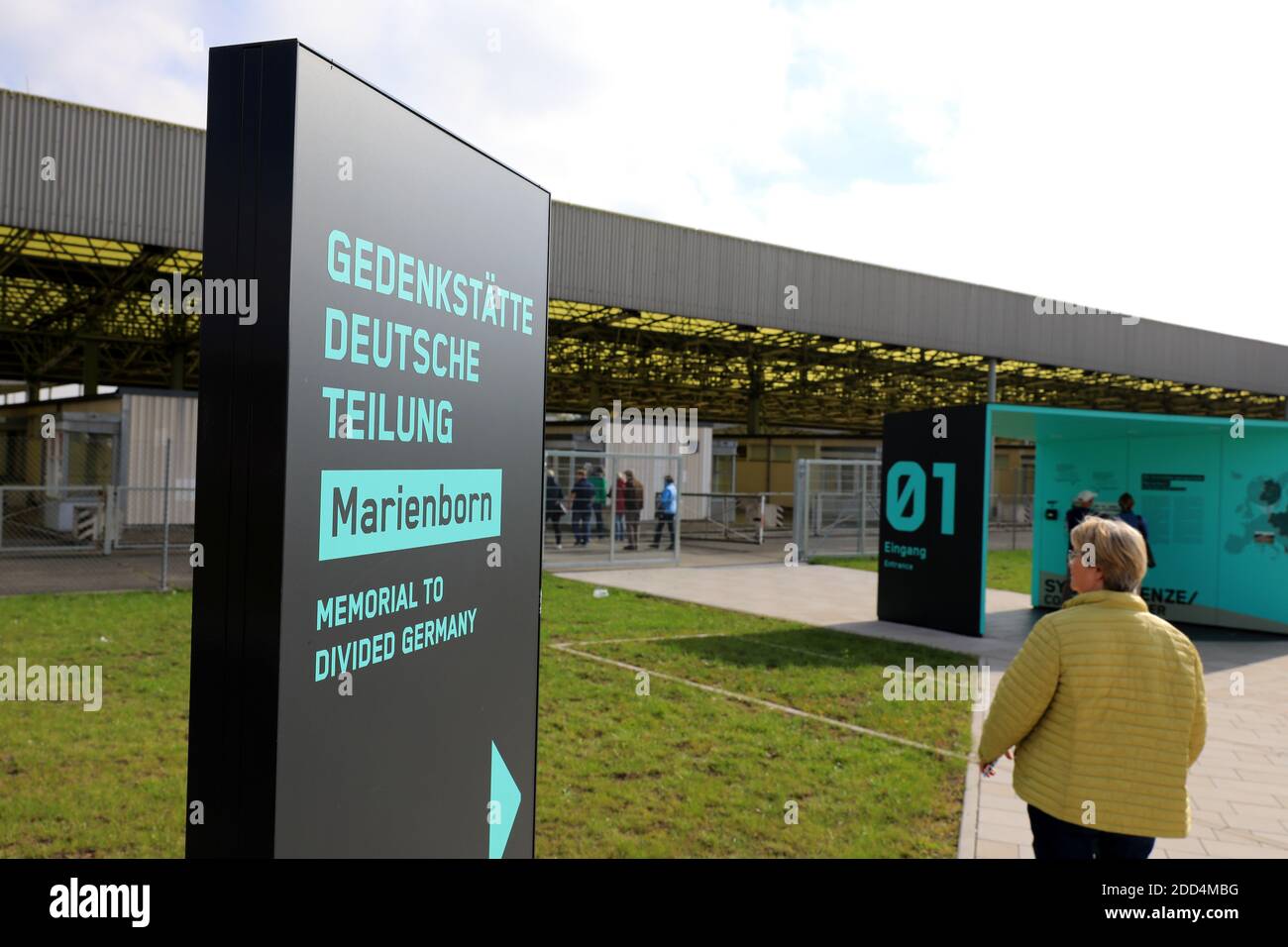 Marienborn, Germany. 03rd Oct, 2020. View of the former border crossing ...