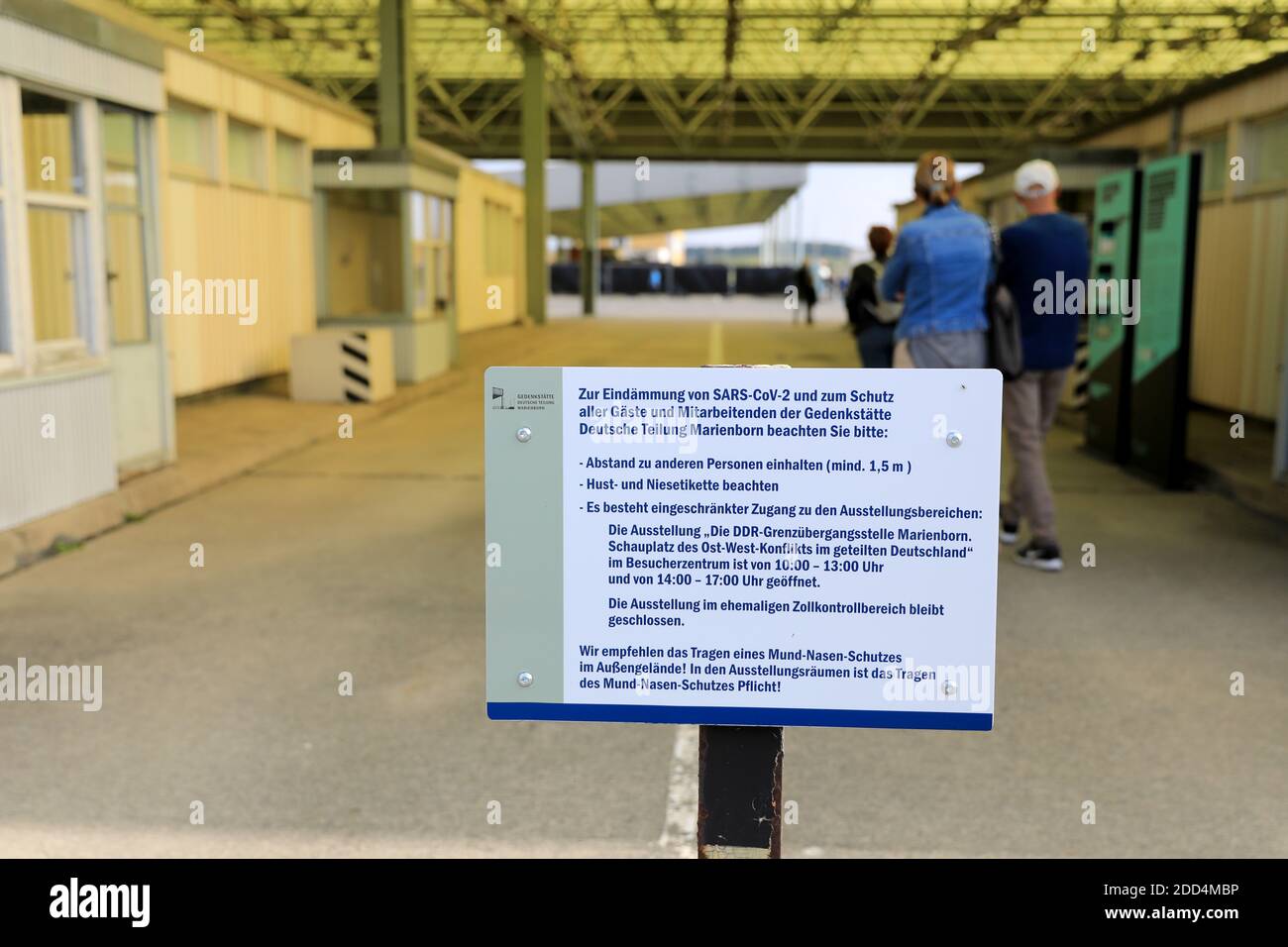 Marienborn, Germany. 03rd Oct, 2020. View of the former border crossing ...