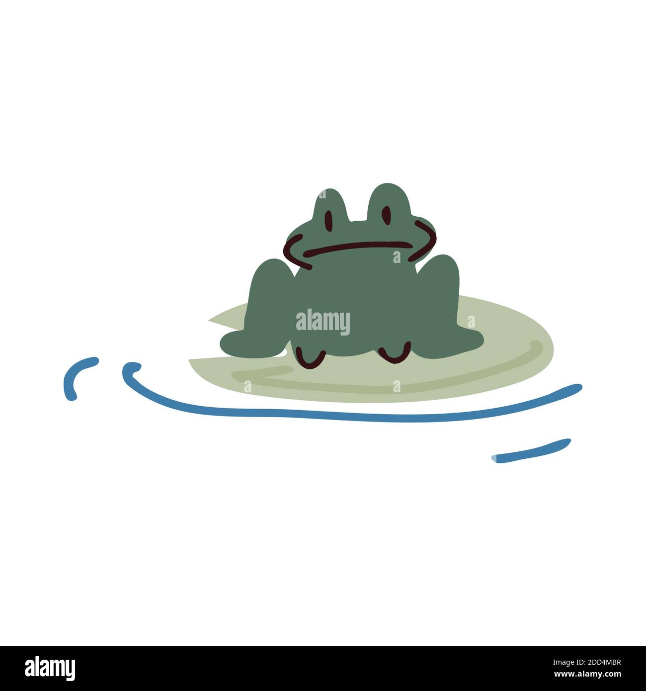 Cute Frogs On Lily Pads