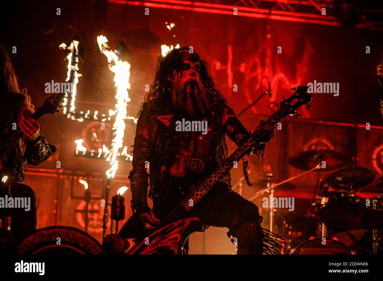 Swedish satanic band Watain performing live on stage during Wacken Open ...