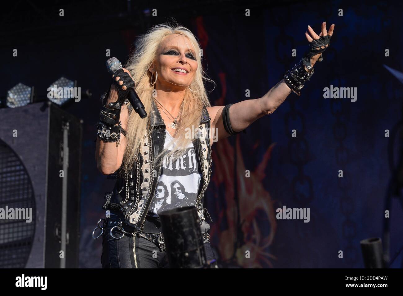 German singer Doro Pesch performing live on stage during Wacken Open ...