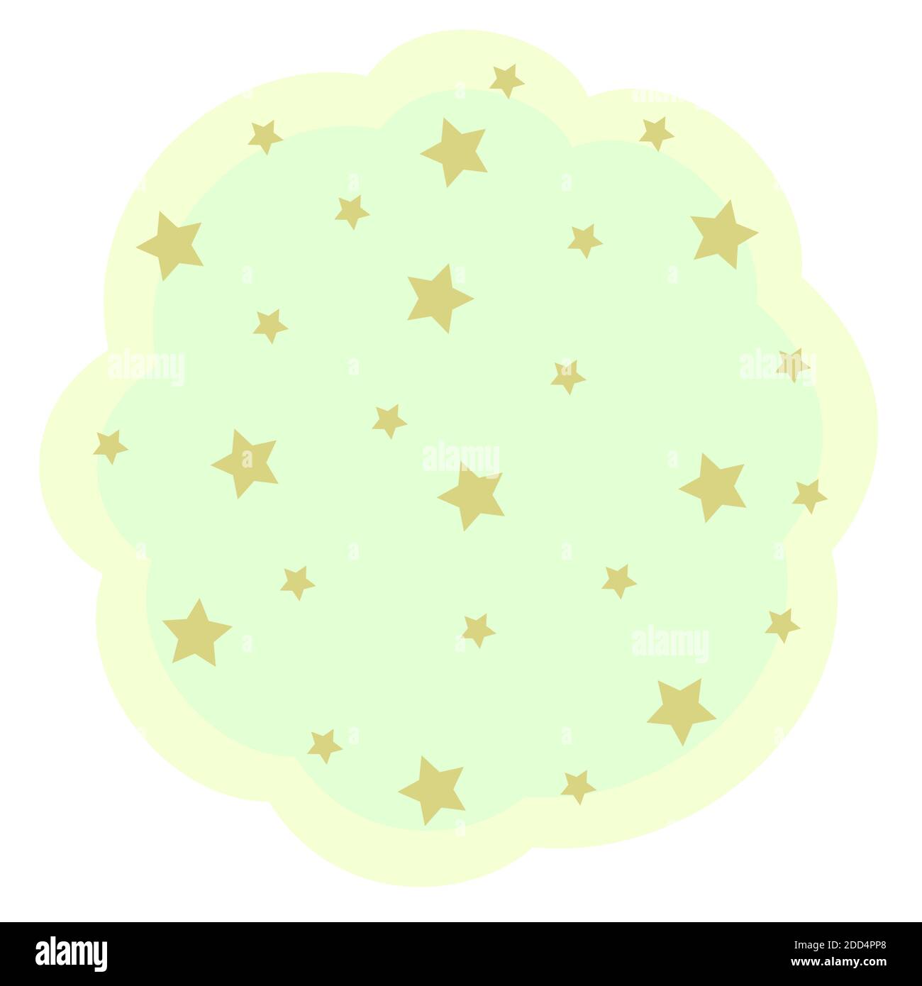 Abstract background. Asterisks. Cartoon flat style. Soft rounded clouds ...