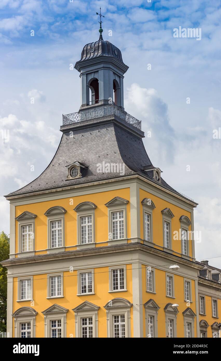 Corner tower of the historic university building in Bonn, Germany Stock ...