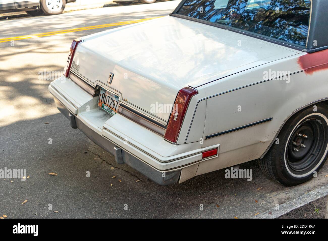 trunk of 1980s American car Stock Photo - Alamy