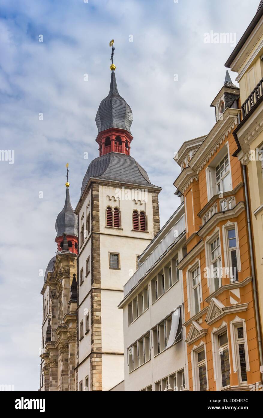Towers of the Namen-Jesu-Kirche church in Bonn, Germany Stock Photo - Alamy