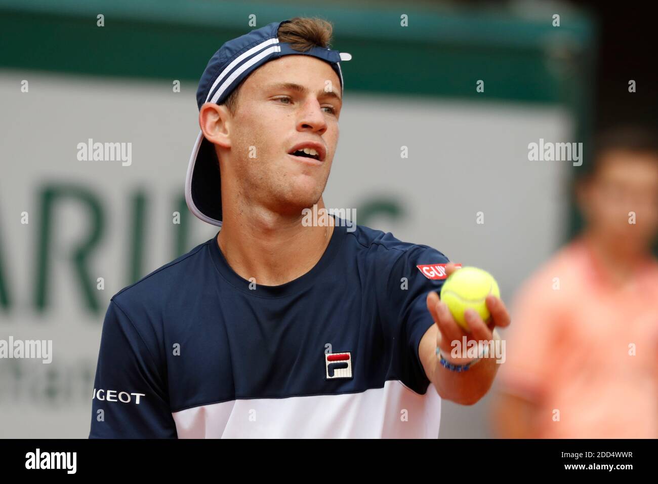 Argentina's Diego Schwartzman playing in the 1/4 of finals of the ...