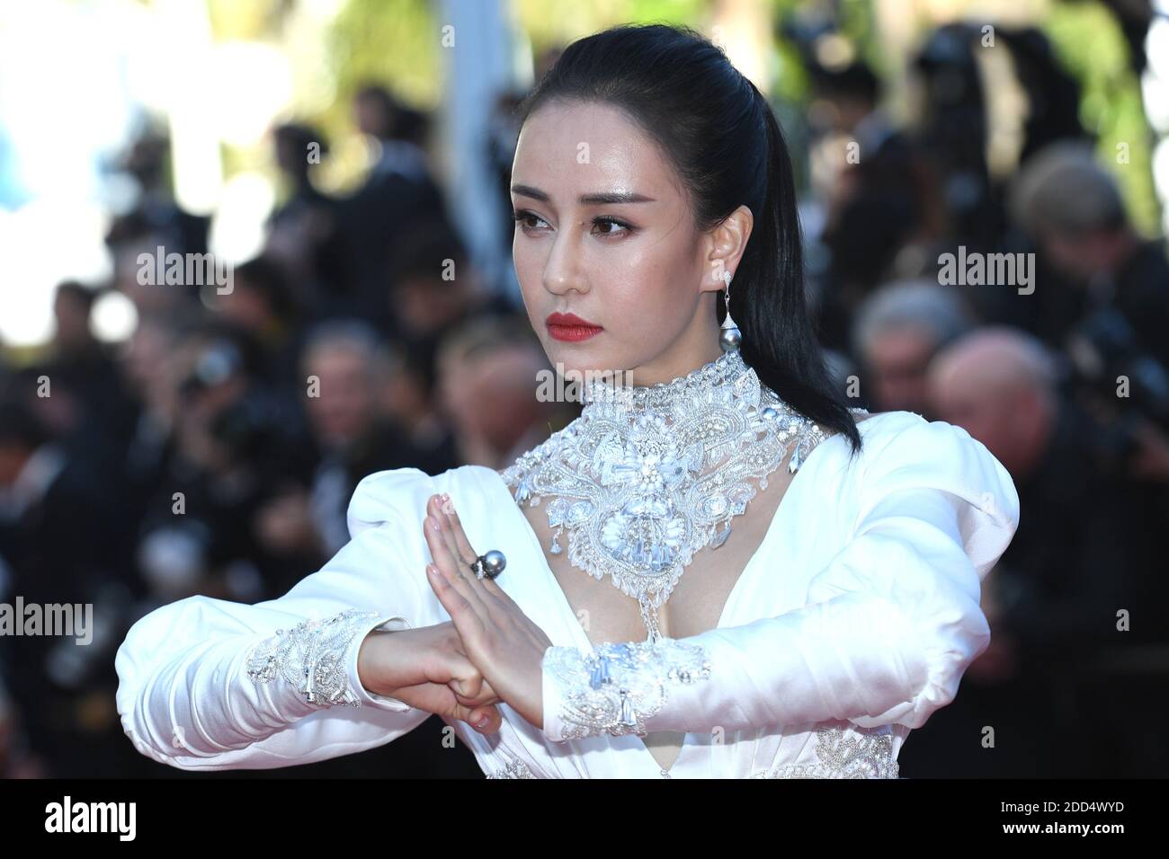 Miya Muqi attending the Les Eternels Premiere held at the Palais des ...