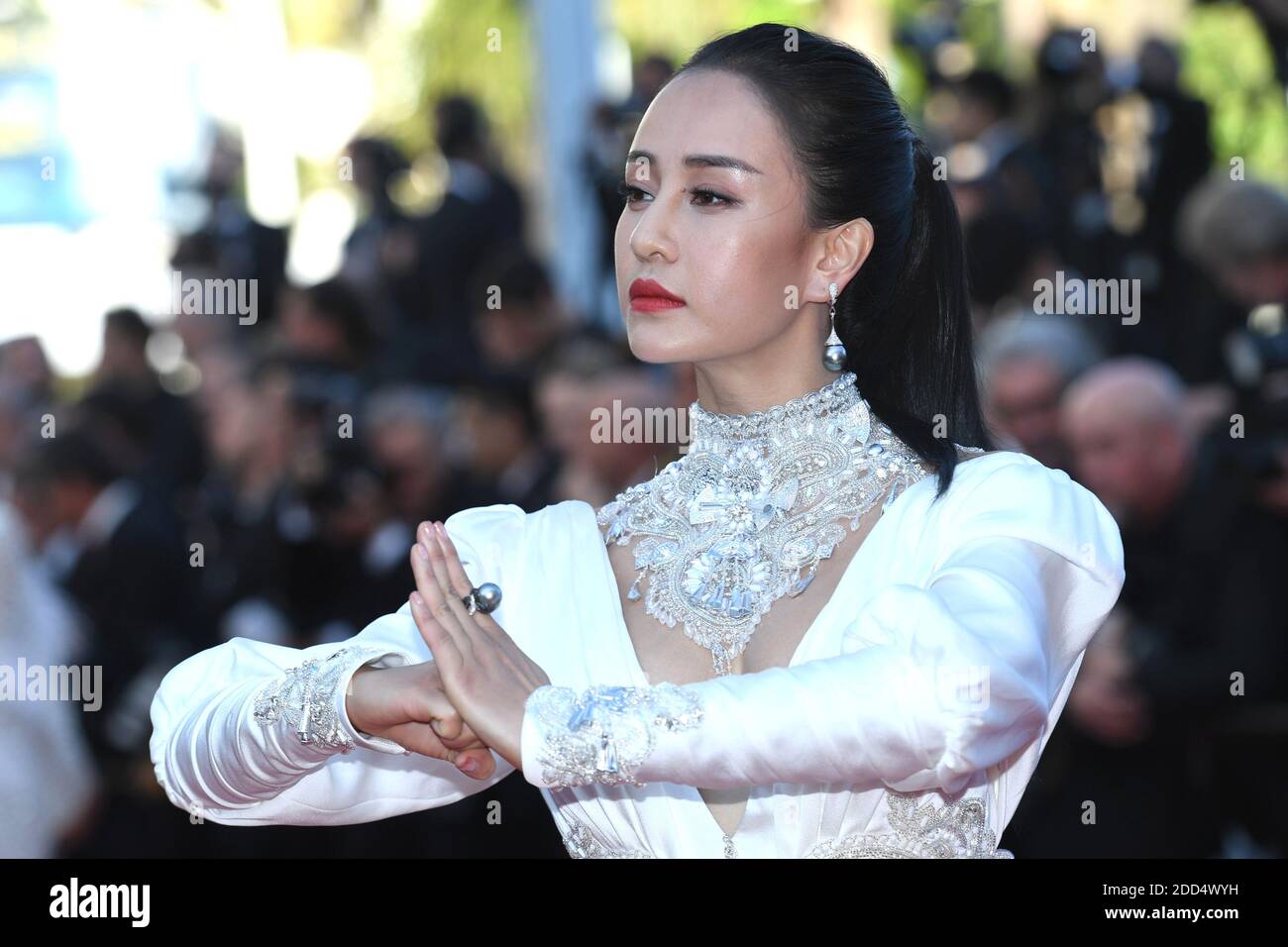 Miya Muqi attending the Les Eternels Premiere held at the Palais des ...