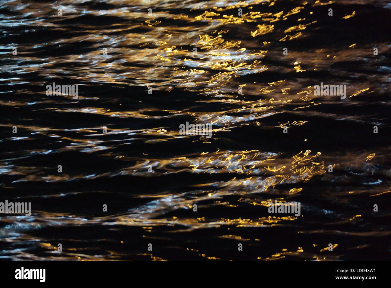 Reflection on water. Abstract wavy background. Background with waves ...
