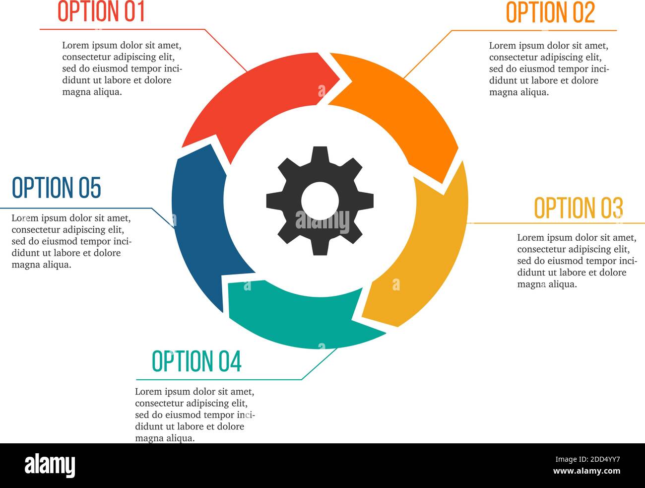 Vector circle arrows for infographic. Template for diagram, graph ...