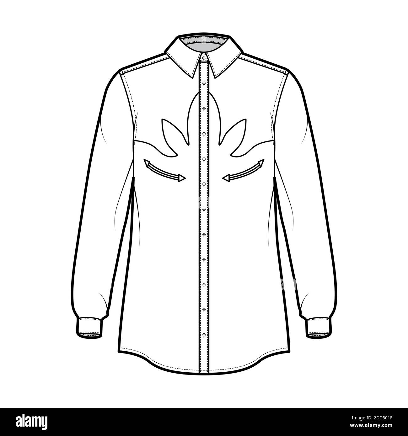 Western pockets Stock Vector Images - Alamy