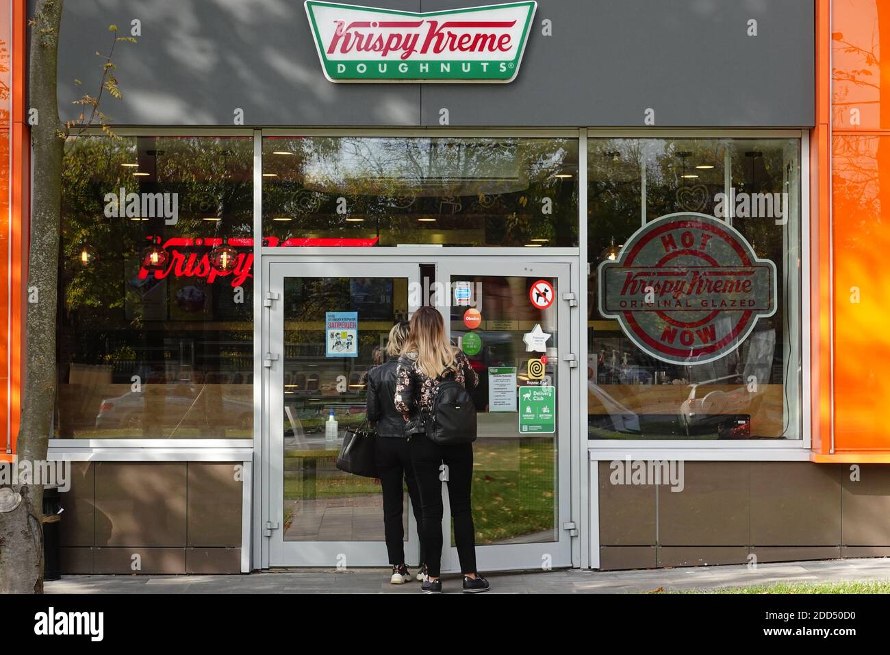 Krispy Kreme doughnut company and coffeehouse Russia Stock Photo - Alamy