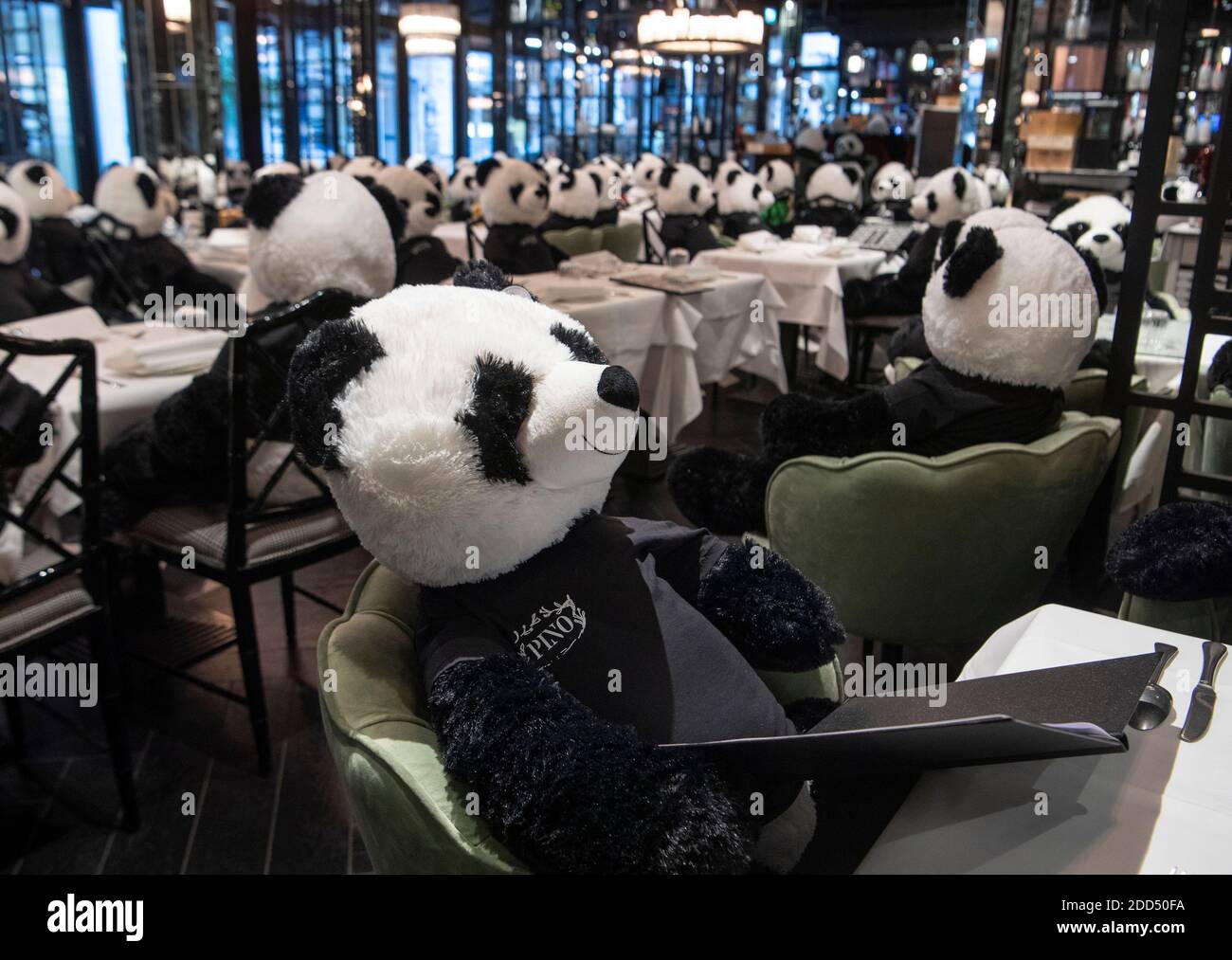 24 November 2020, Hessen, Frankfurt/Main: The owner of this restaurant ...
