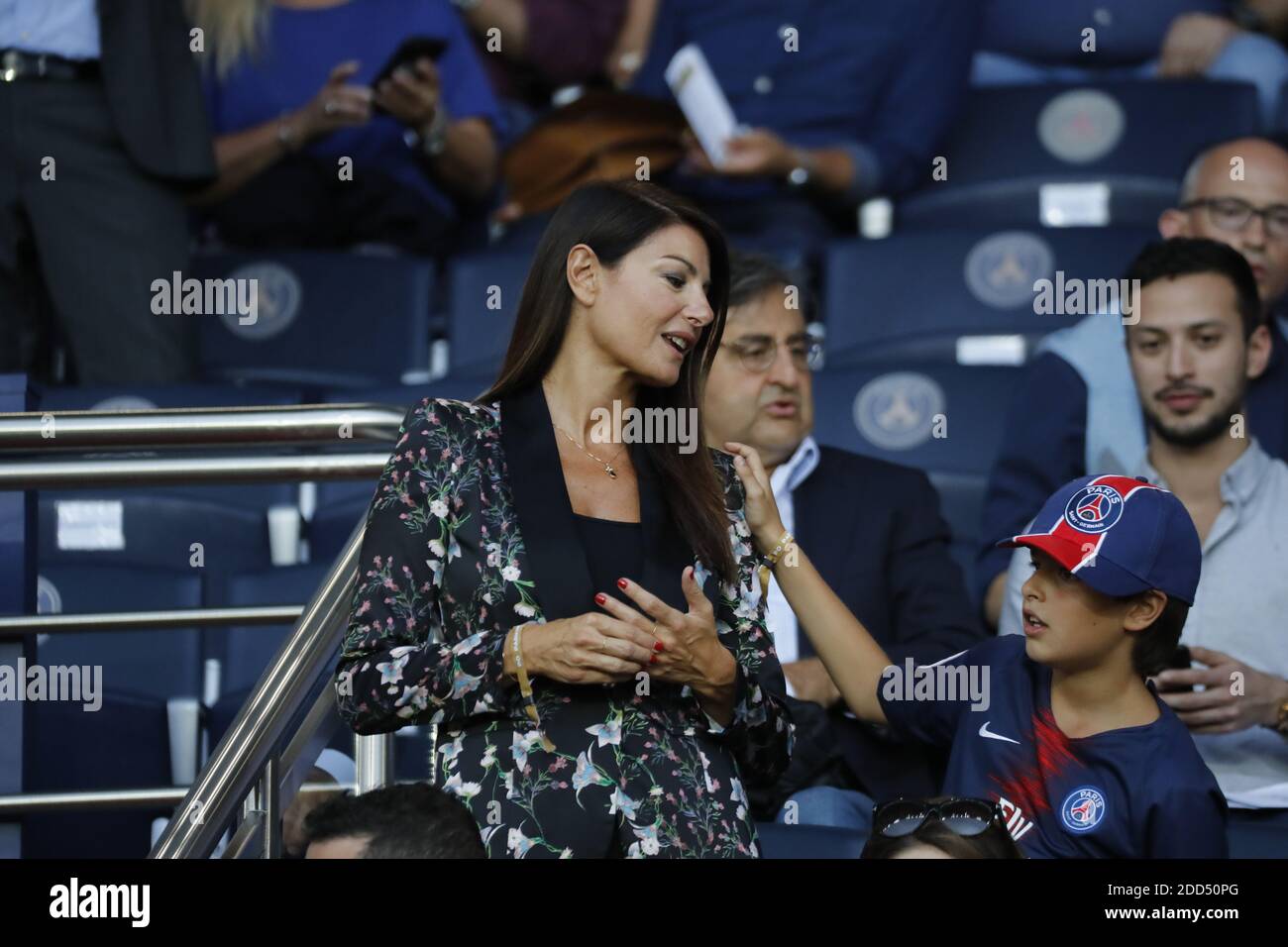 Gianluigi Buffon’s partner Ilaria d'Amico watches from the stands Paris ...