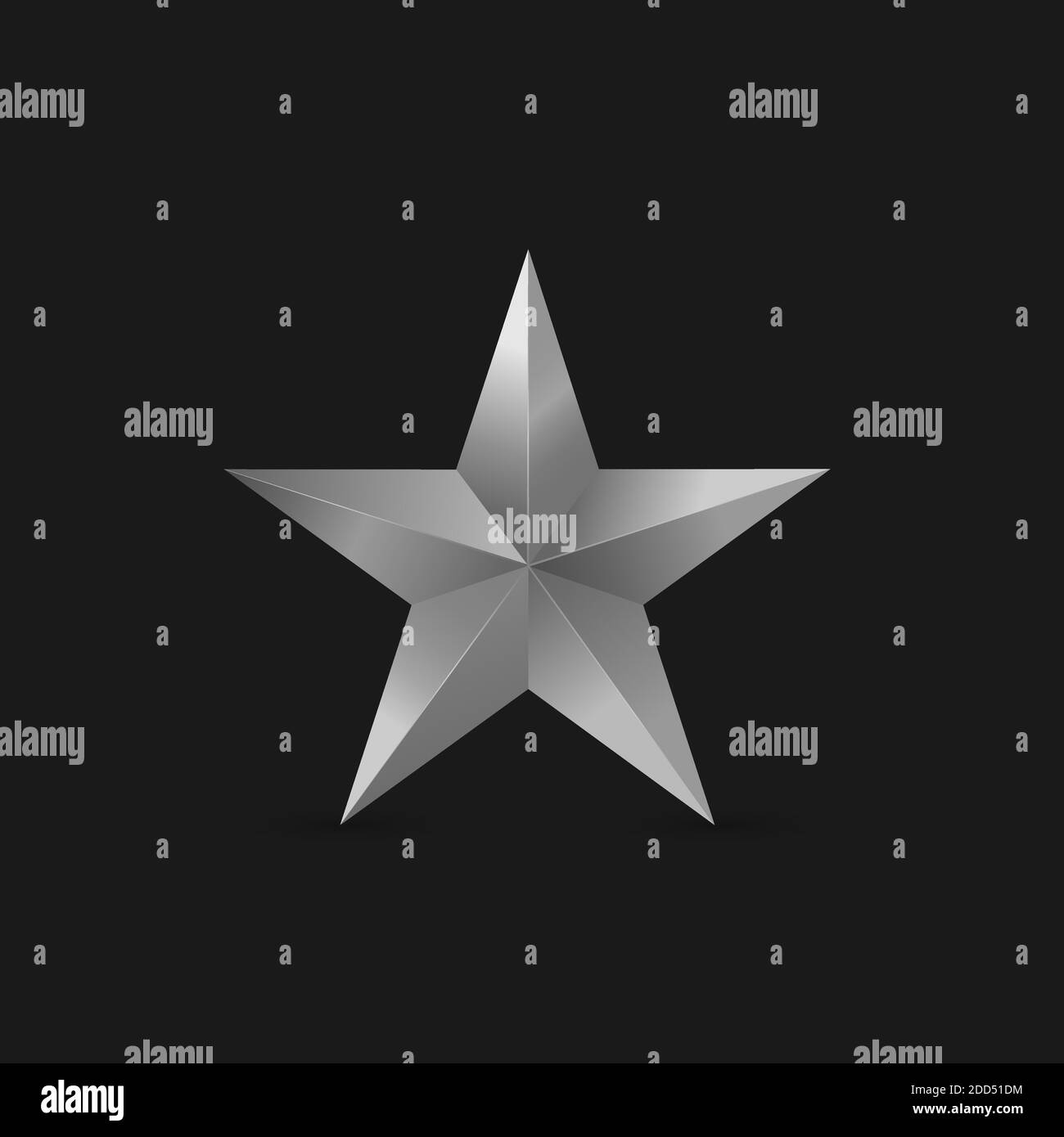 Silver star label Stock Vector Image & Art - Alamy