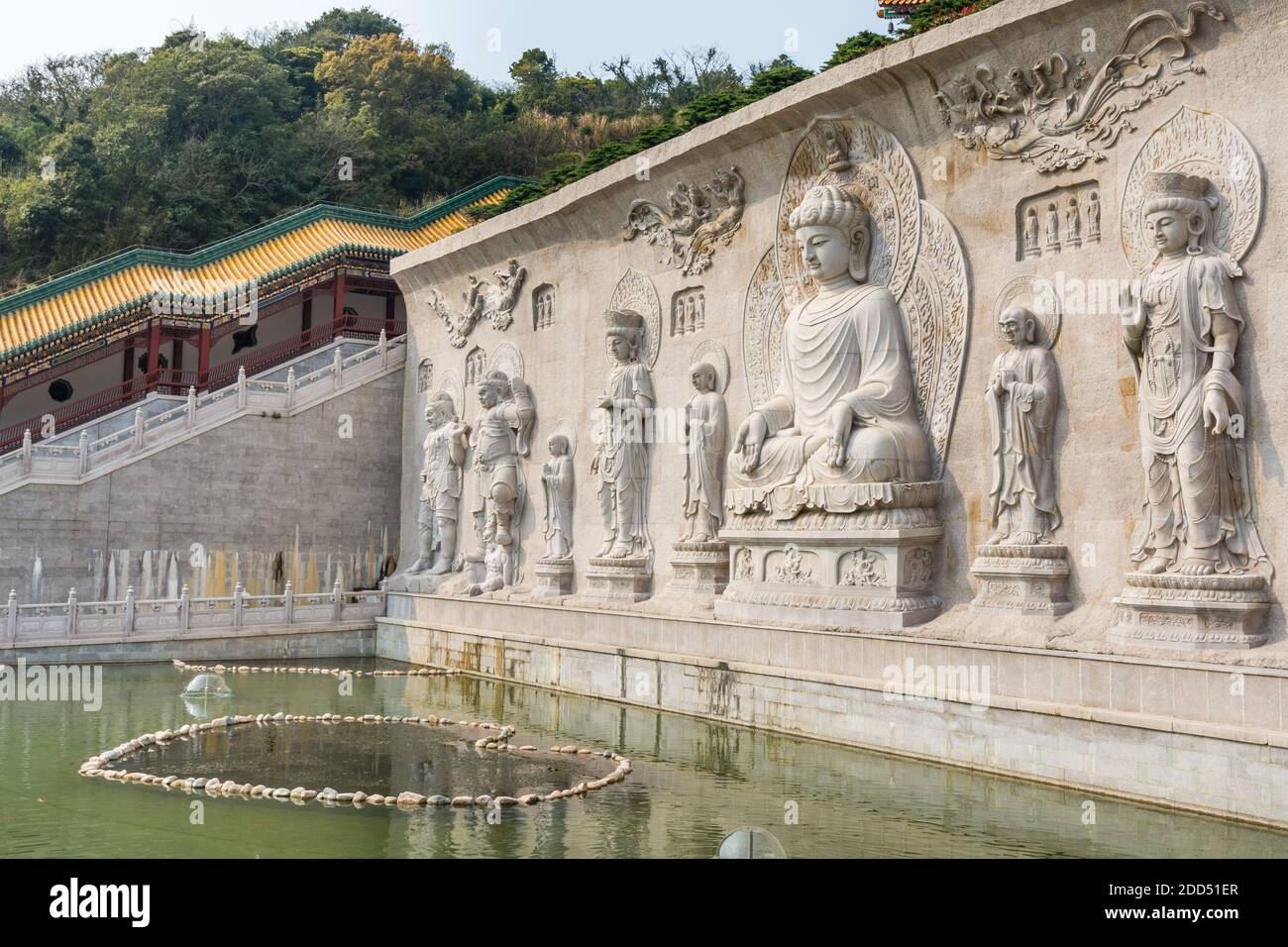 Buddha statue in Chinese traditional royal style Baotuo lecture temple ...