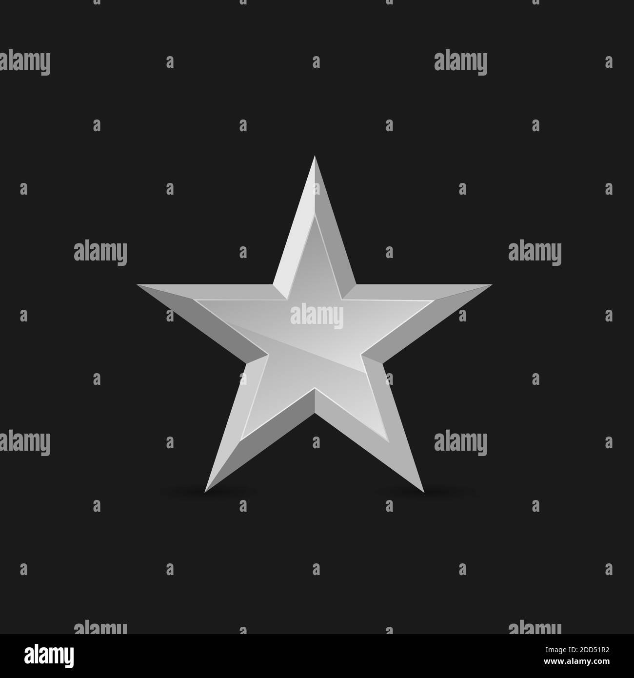 Glowing silver metallic 3d Stock Vector Images - Alamy