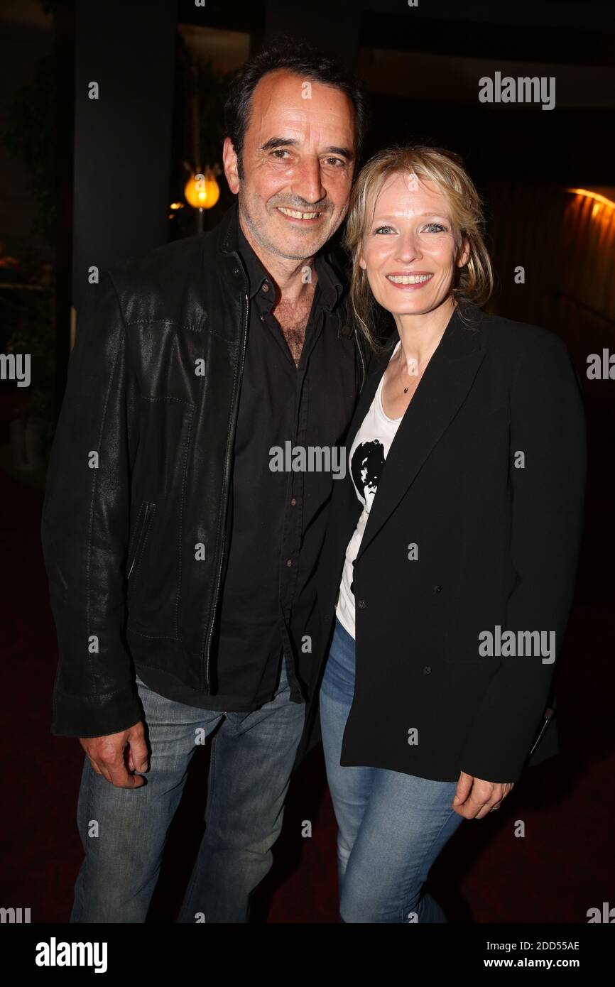Bruno Todeschini et sa femme Sophie Broustal lors de la soiree d ...