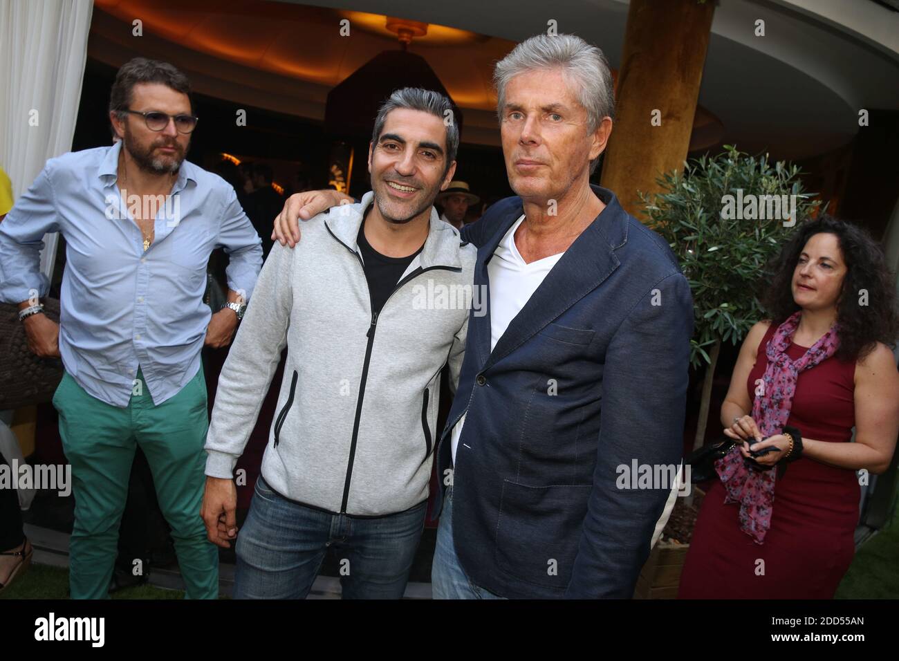Ary Abittan et Dominique Desseigne lors de la soiree d' Inauguration du ...