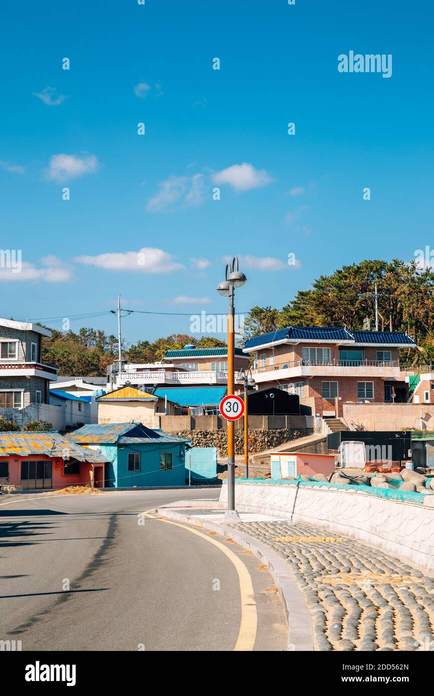 Gijang seaside village, colorful houses in Busan, Korea Stock Photo - Alamy