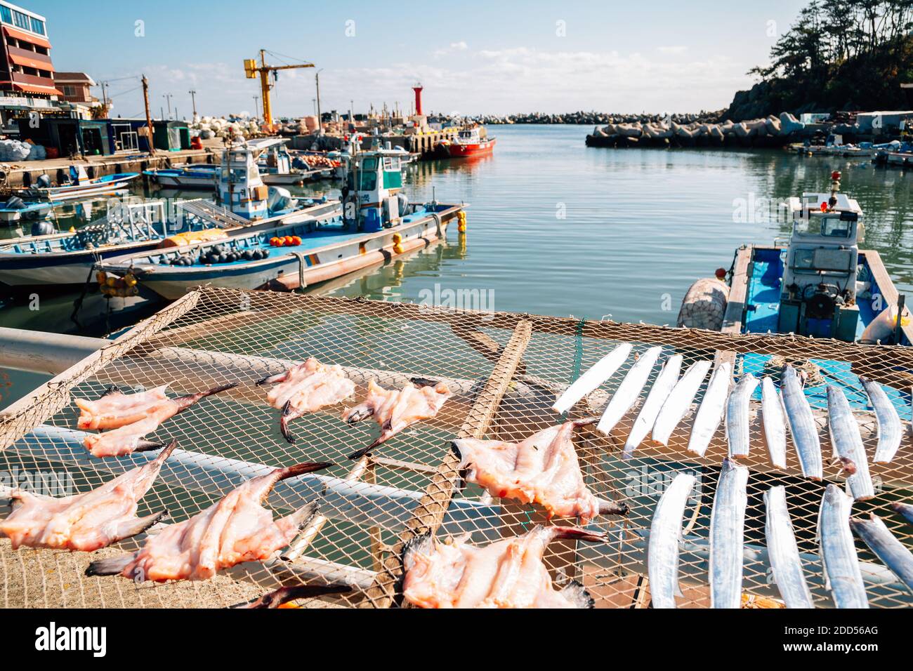 Gijang Gongsu harbor fishing village in Busan, Korea Stock Photo - Alamy