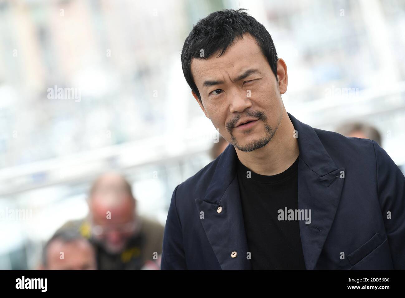 Fan Liao posing at the Les Eternels photocall held at the Palais des ...