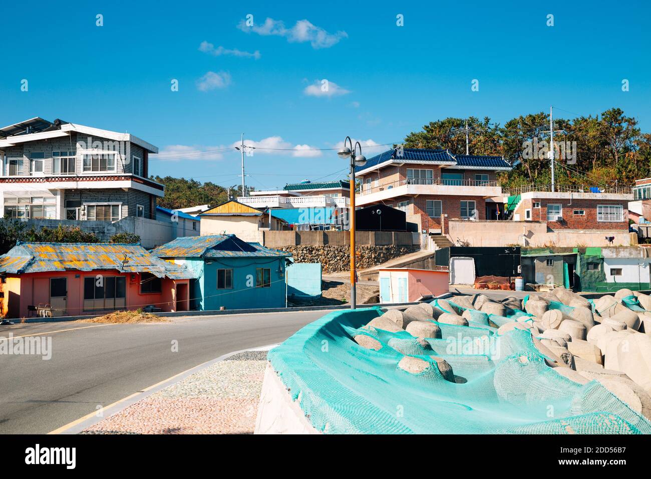 Gijang seaside village, colorful houses in Busan, Korea Stock Photo - Alamy