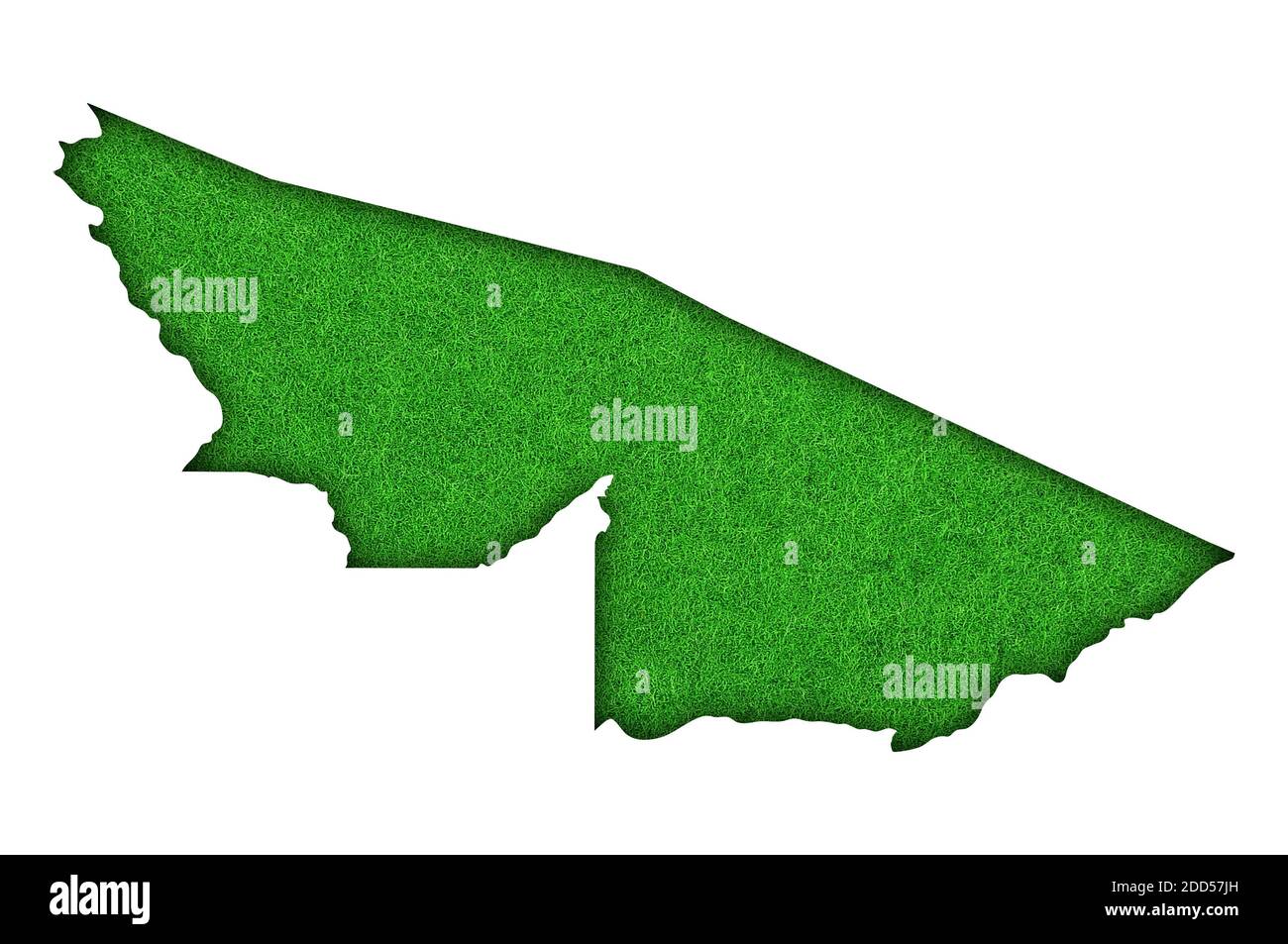 Map of Acre on green felt Stock Photo - Alamy
