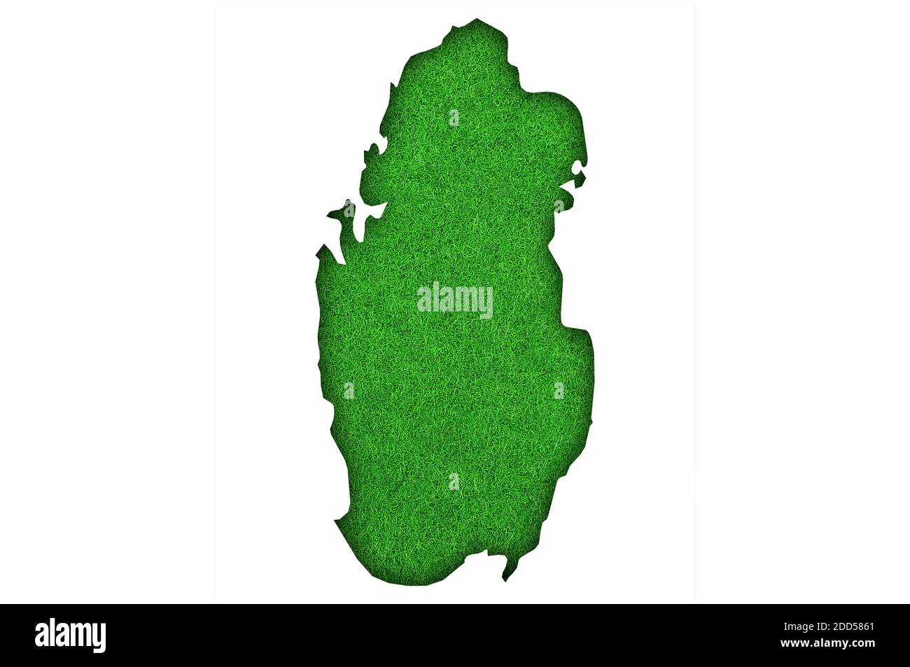Map qatar on green hi-res stock photography and images - Alamy