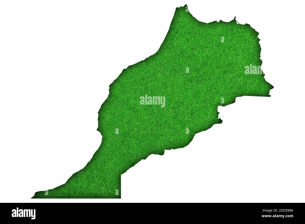 Morocco country outline green hi-res stock photography and images - Alamy