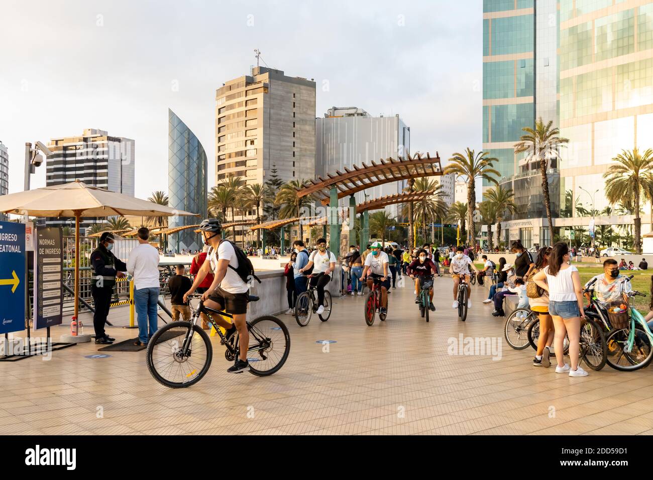 Upscale Larcomar shopping center in Miraflores, Peru Stock Photo - Alamy