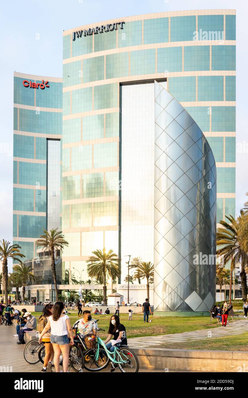 Upscale Larcomar shopping center in Miraflores, Peru Stock Photo - Alamy