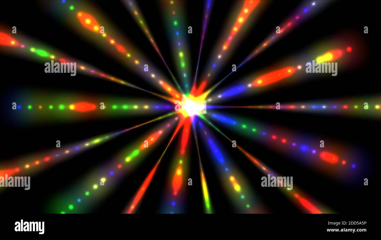 pulses star ray color abstract, render illustration Stock Photo - Alamy