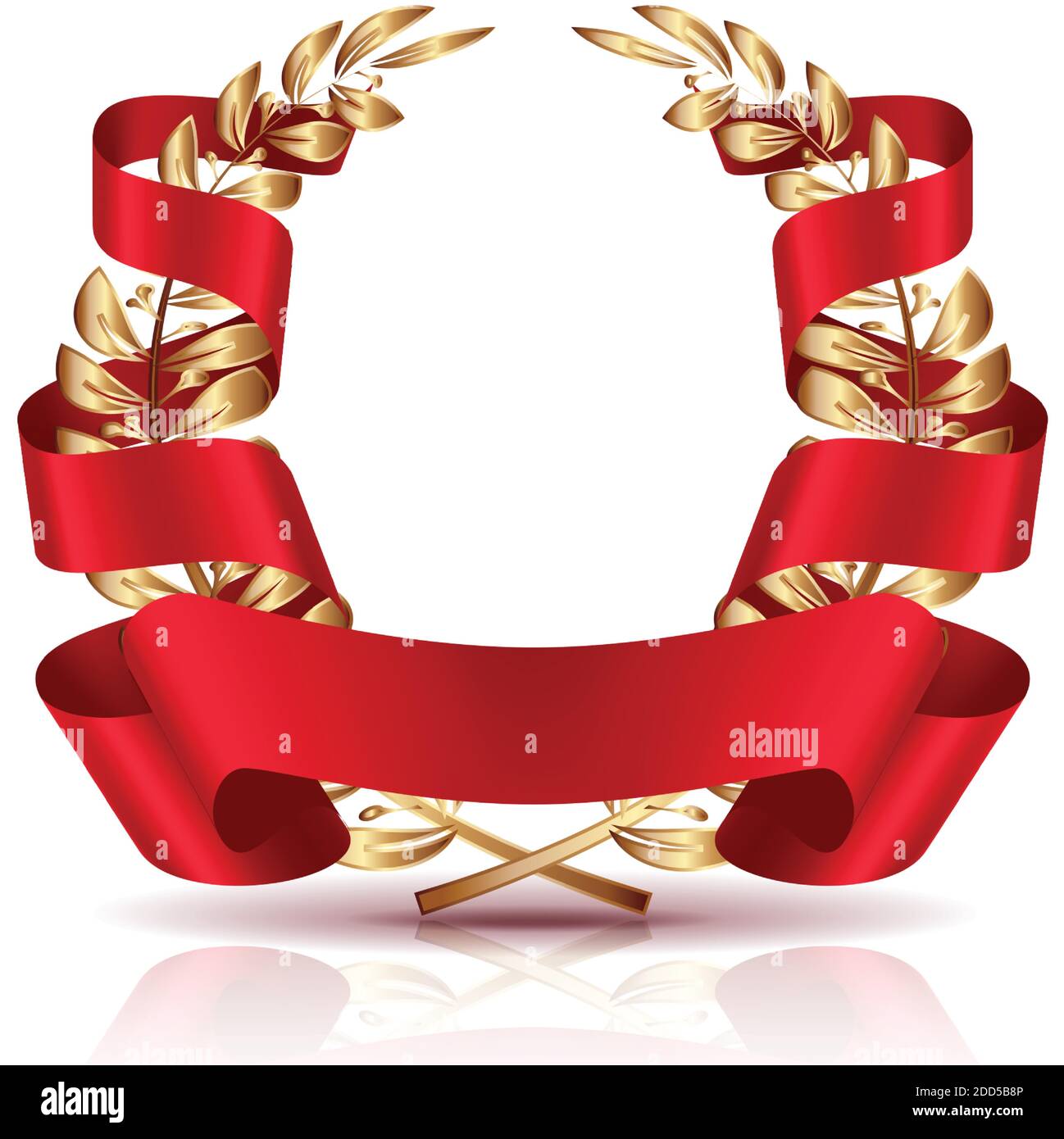 Golden wreath hi-res stock photography and images - Alamy