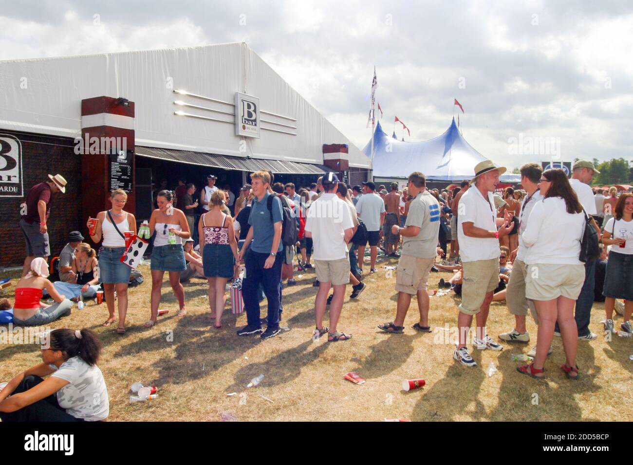 Bacardi bar, B Bar V Festival 2003 Stock Photo - Alamy
