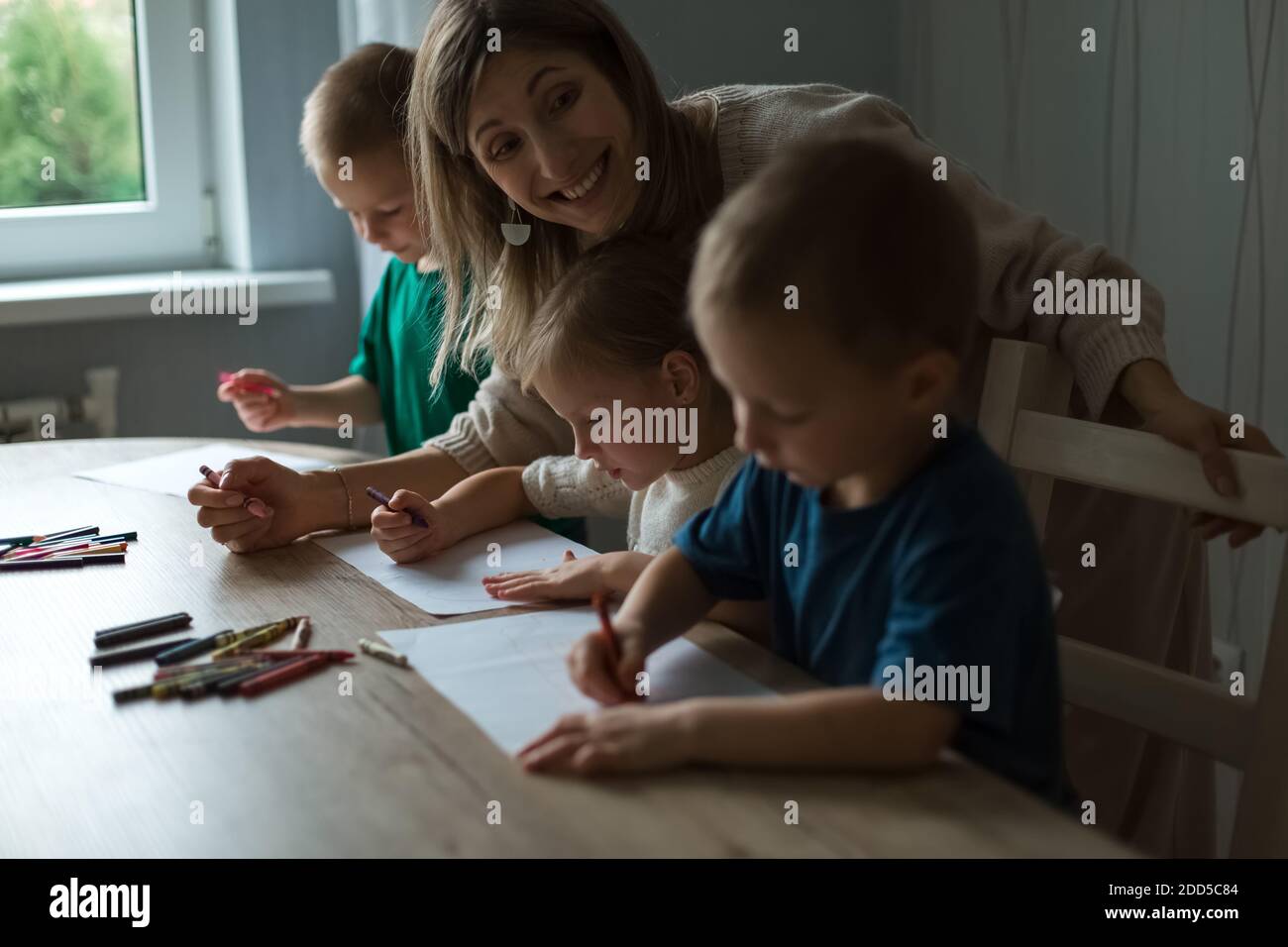 Daycare child drawing hi-res stock photography and images - Alamy