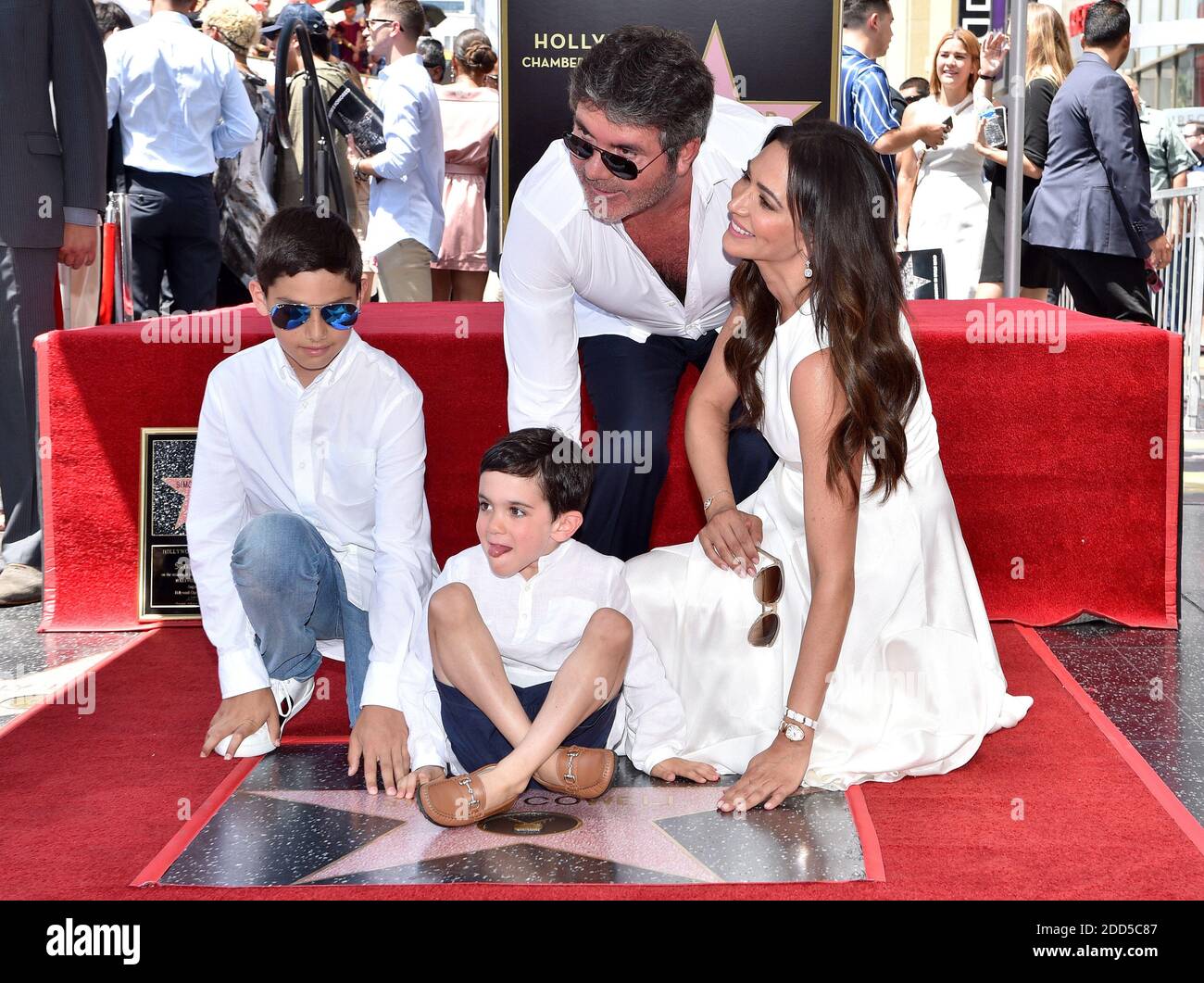 Adam Silverman, Eric Cowell and Lauren Silverman attends the ceremony ...