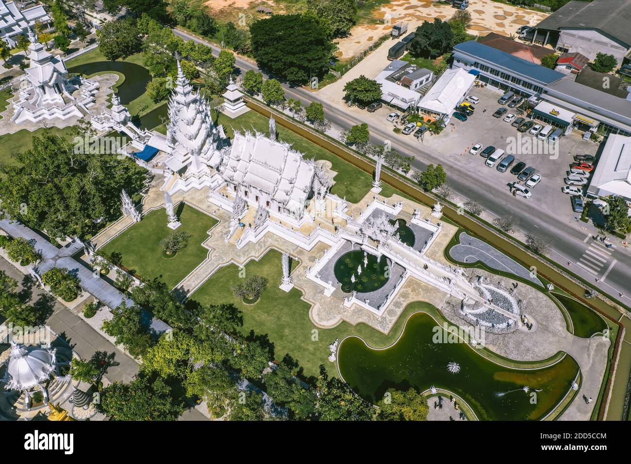 Wat Rong Khun, the White Temple in Chiang Rai, Chiang Mai province ...