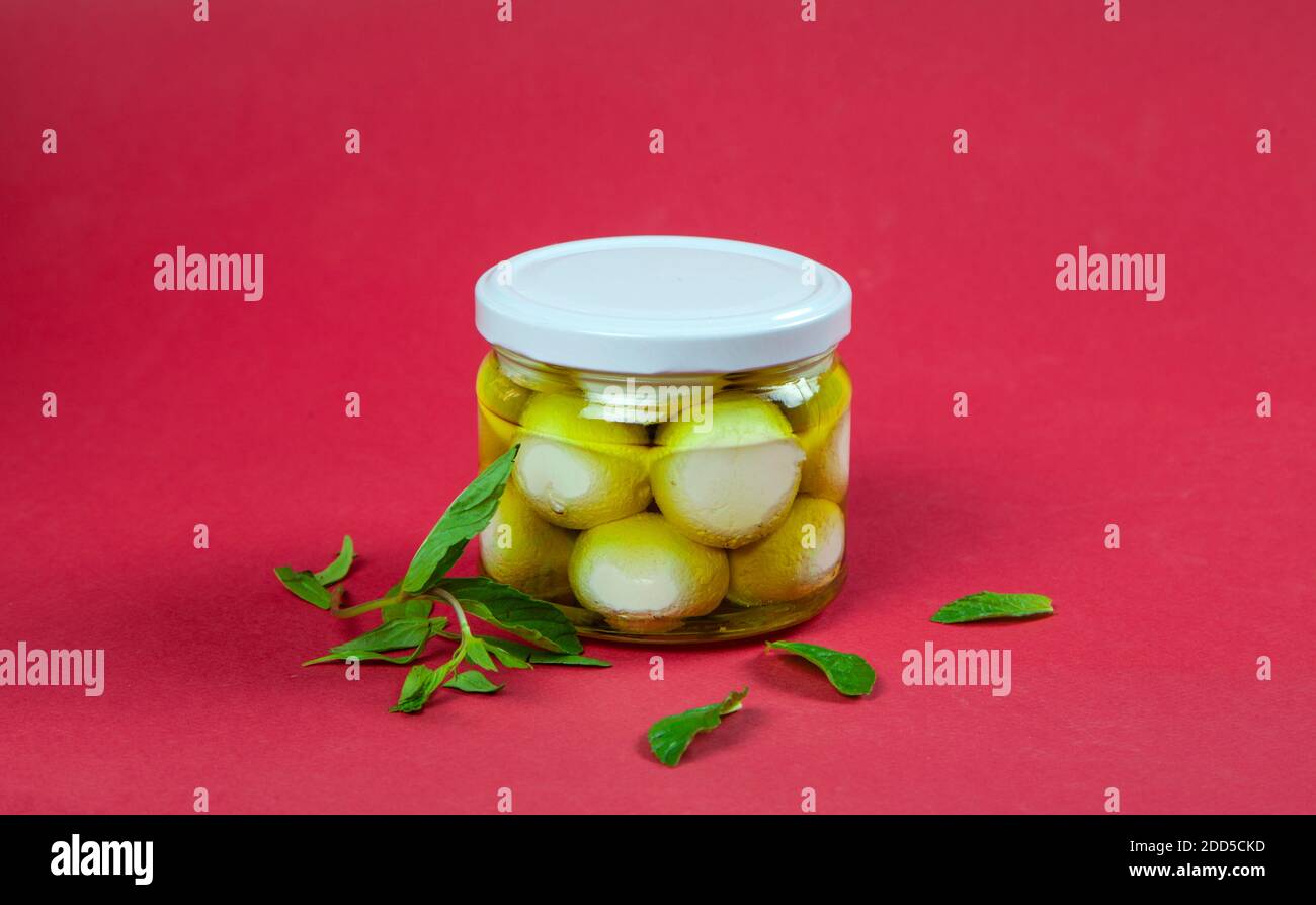 Labneh balls Jar| Traditional Lebanese Breakfast Dairy Food yoghurt ...
