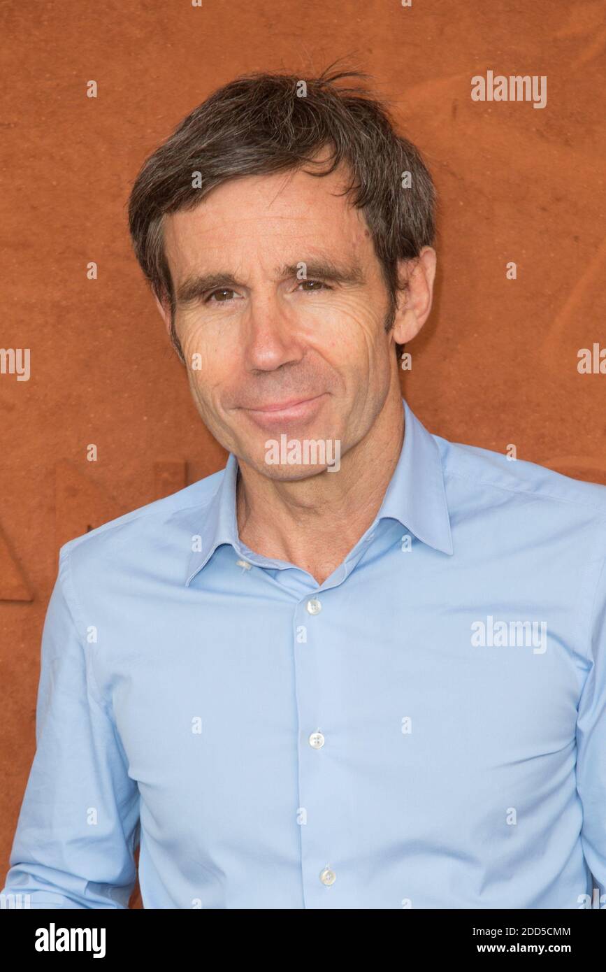 David Pujadas in Village during French Tennis Open at Roland-Garros ...