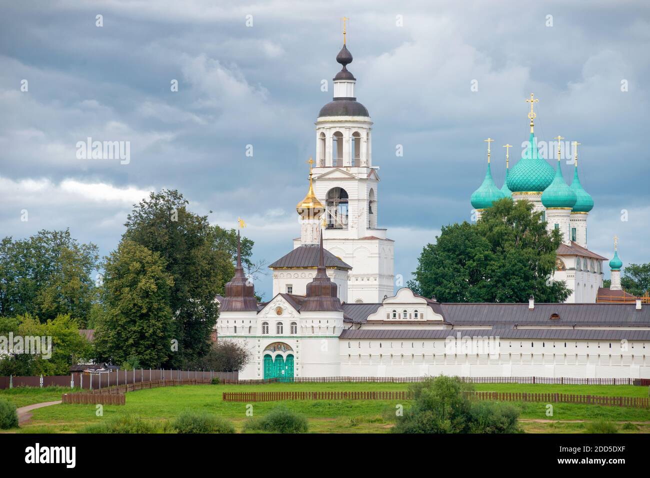 View of the Tolgsky monastery. The Holy Gates with the Nikolskaya ...