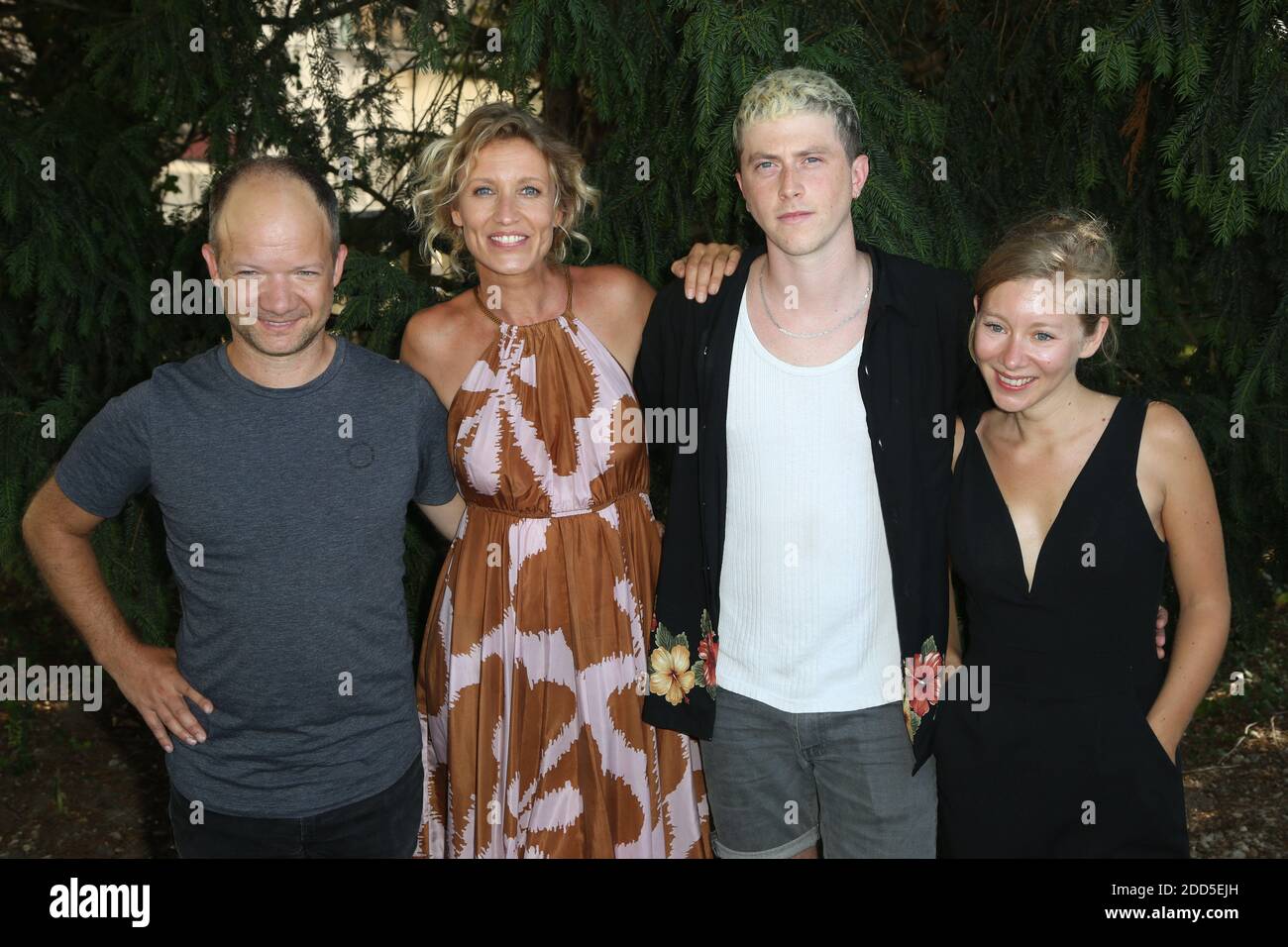 Mathieu Sapin, Alexandra Lamy, Finnegan Oldfield and Guest seen at the ...